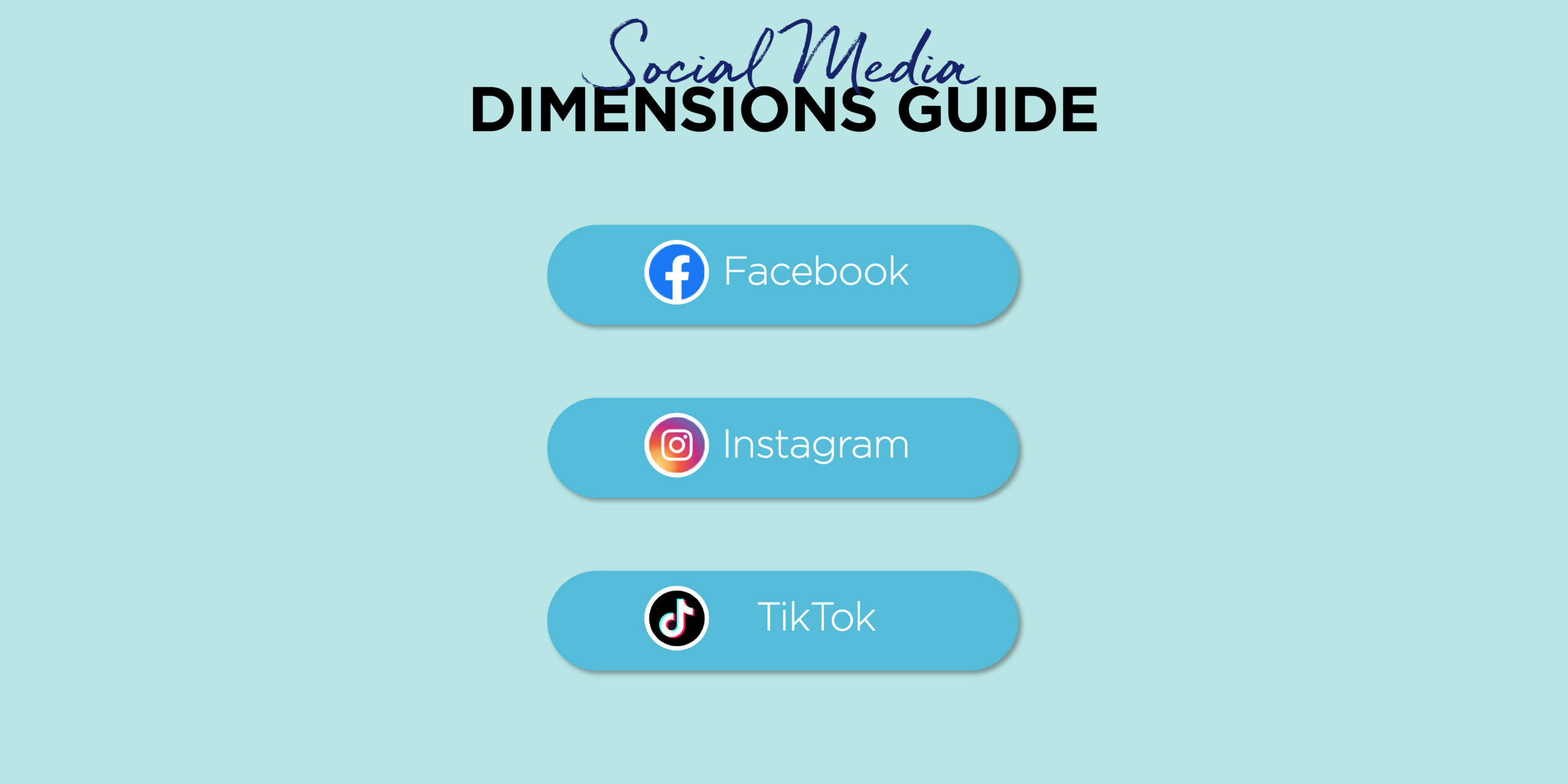 A Guide to Social Media Image Sizes - Crystal Media